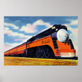 Southern Pacific Streamlined Train "Sunbeam" Poster | Zazzle
