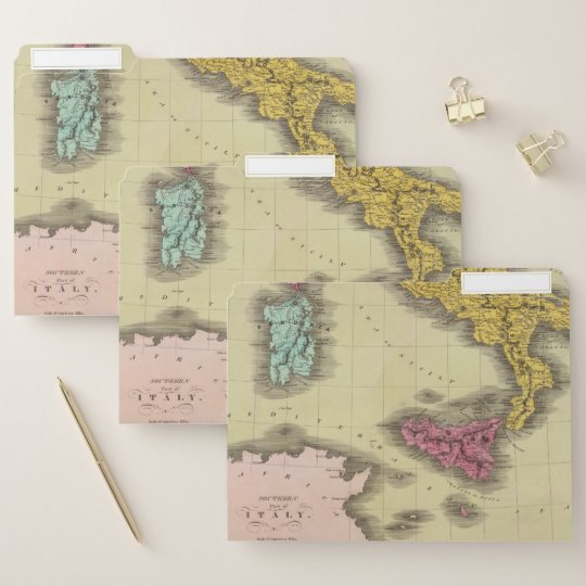 Southern Part of Italy File Folder | Zazzle.com