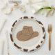 Southern Rodeo Neutral Cowboy Birthday Paper Plate | Zazzle
