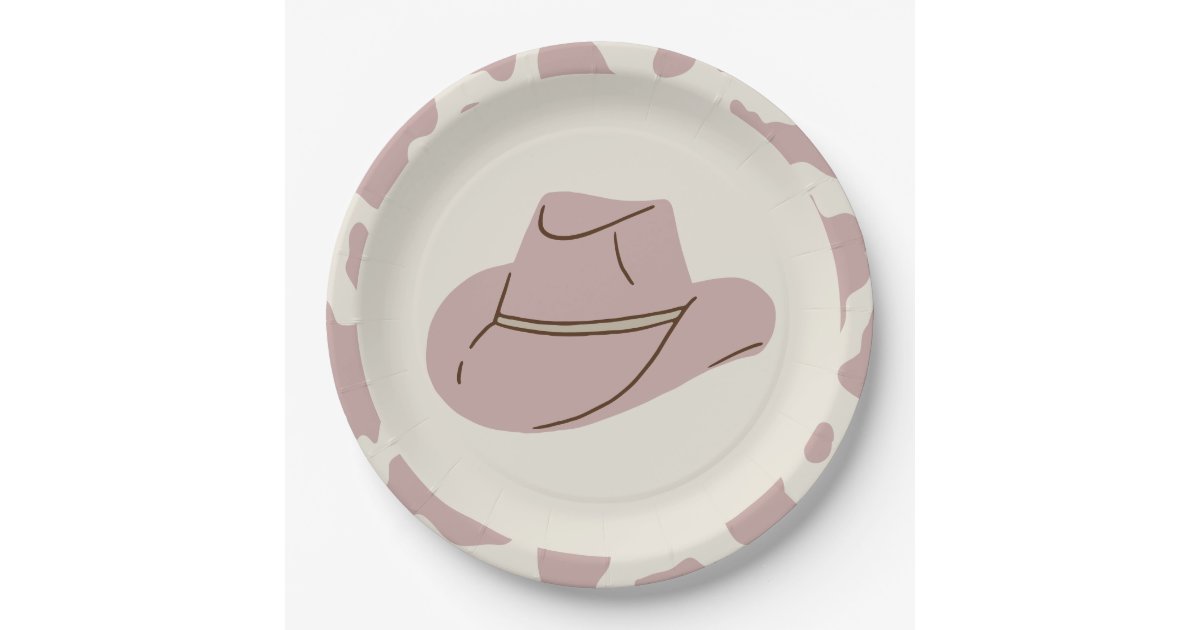 Southern Rodeo Pink Cowgirl Birthday Paper Plates | Zazzle