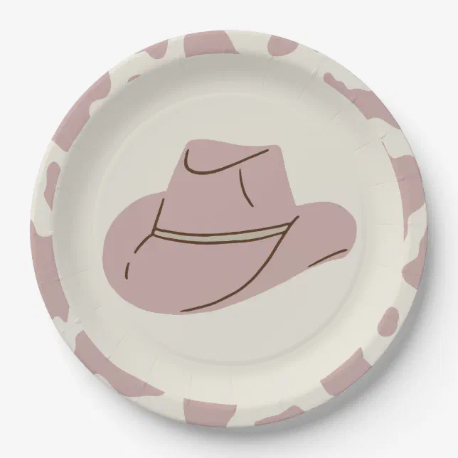 Southern Rodeo Pink Cowgirl Birthday Paper Plates | Zazzle