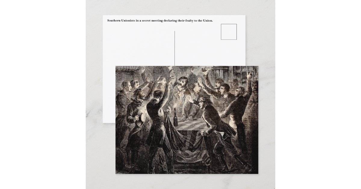 Southern Unionists postcard | Zazzle