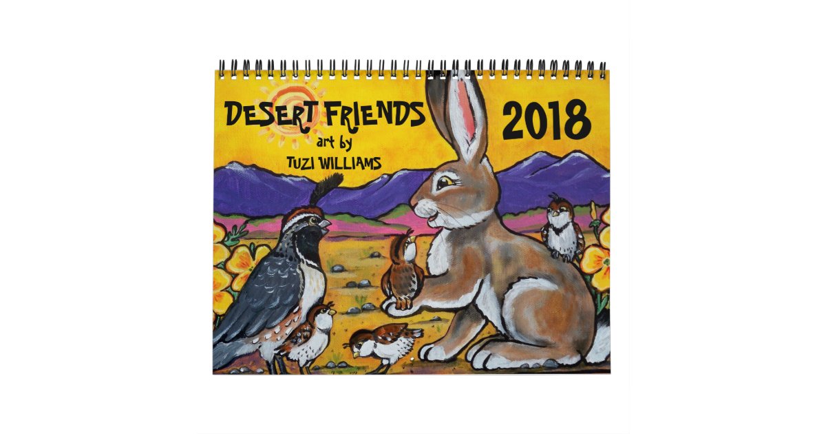 Southwest Animal Wildlife Friend Any Year Calendar | Zazzle