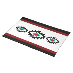 Southwest Aztec Native American Tribal Design Cloth Placemat | Zazzle