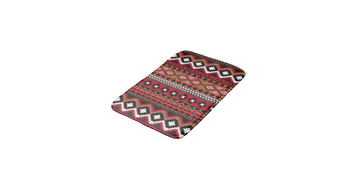Southwest aztec pattern bathroom mat | Zazzle