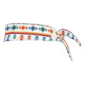 Southwest Ethnic Native American Pattern White Tie Headband | Zazzle