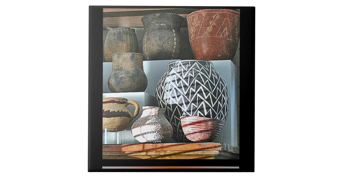 Southwest Native American pottery Ceramic Tile | Zazzle