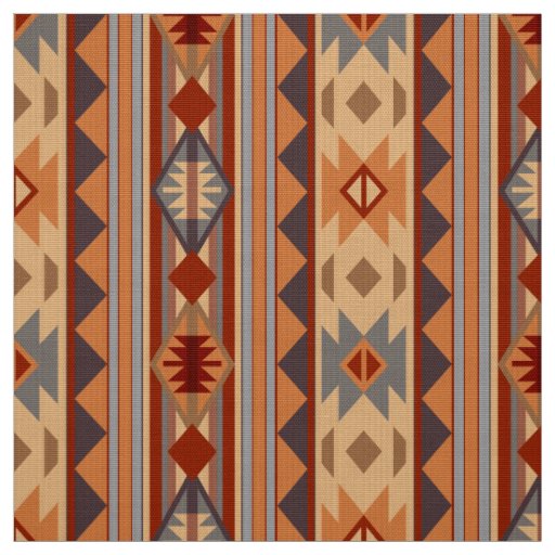 Southwest Pattern Design Tan Fabric | Zazzle