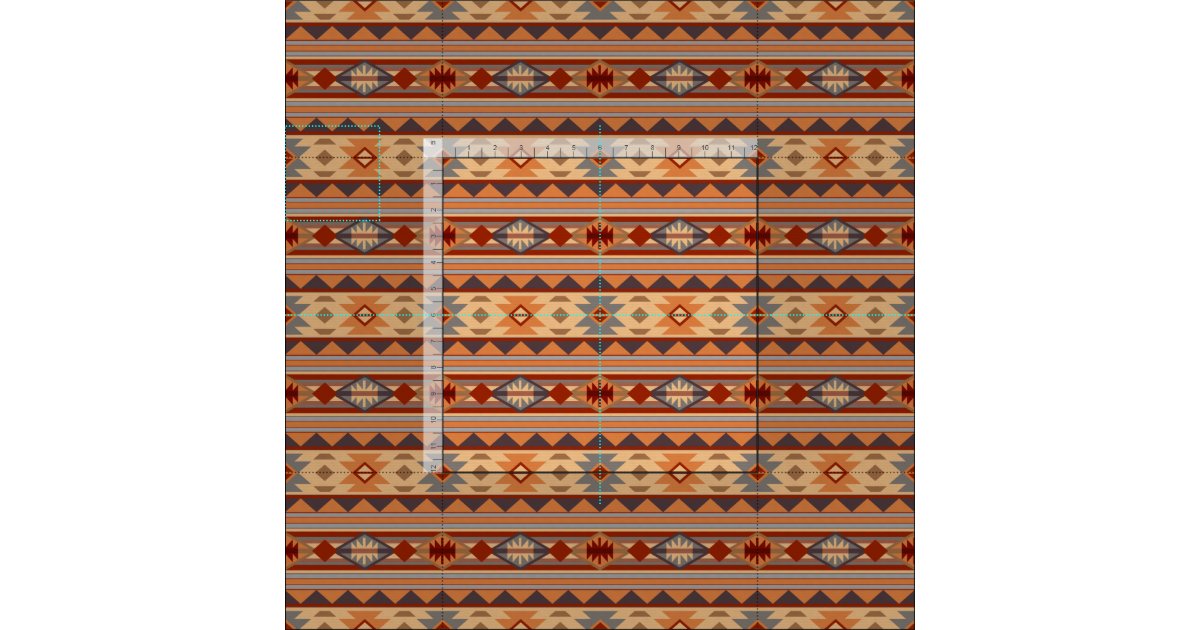 Southwest Pattern Design Tan Fabric | Zazzle