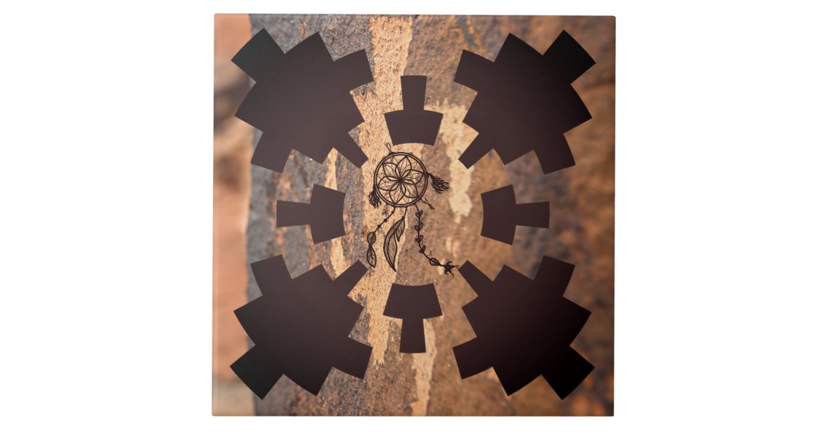 Southwest Petroglyph Native American Ceramic Tile | Zazzle