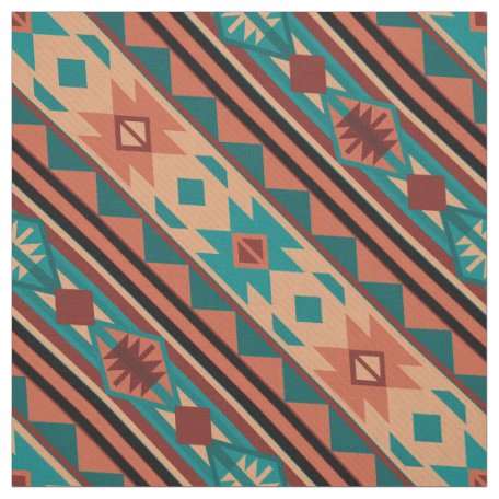 Southwest Pattern Design Tan Fabric | Zazzle