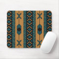 Southwest Turquoise Aztec Pattern Mouse Pad | Zazzle