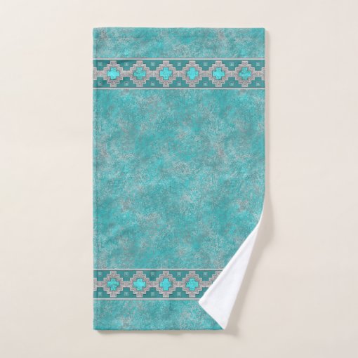 Southwest Turquoise Bath Towel Set | Zazzle