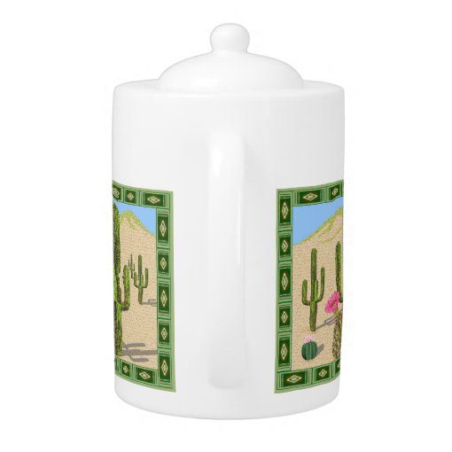 Southwestern Cactus Teapot | Zazzle