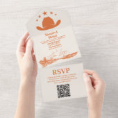 Southwestern Country Ranch Western Wedding QR Code All In One ...