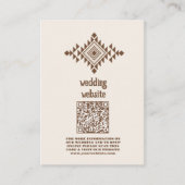 Southwestern Country Ranch Western Wedding QR CODE Enclosure Card | Zazzle