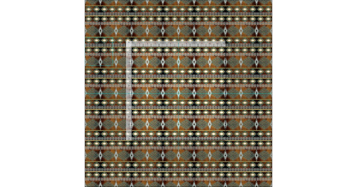 southwestern ethnic pattern fabric | Zazzle
