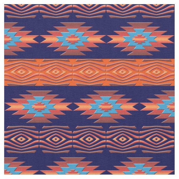 Southwestern ethnic tribal pattern. fabric | Zazzle
