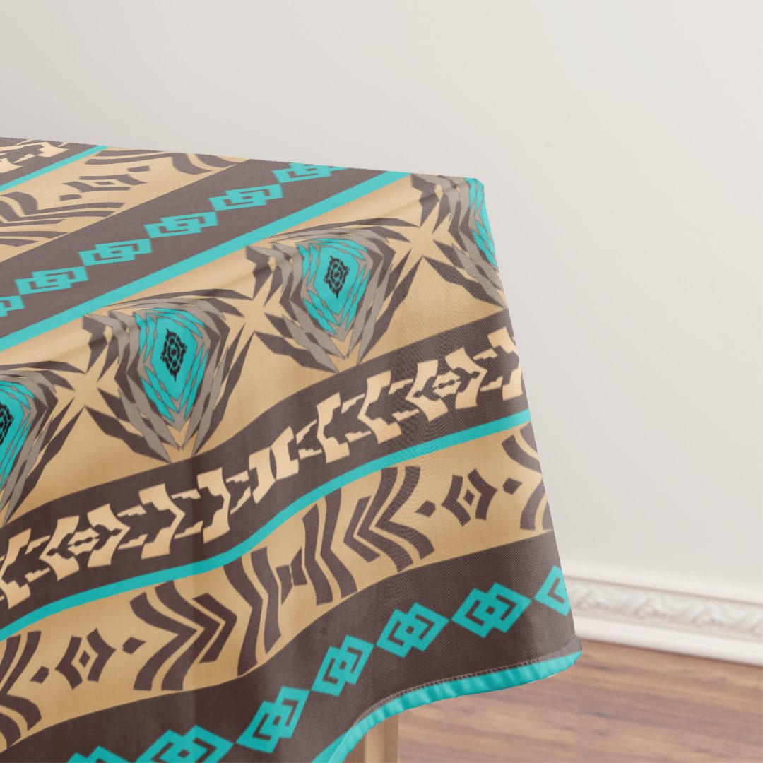 Southwestern ethnic tribal pattern. tablecloth | Zazzle