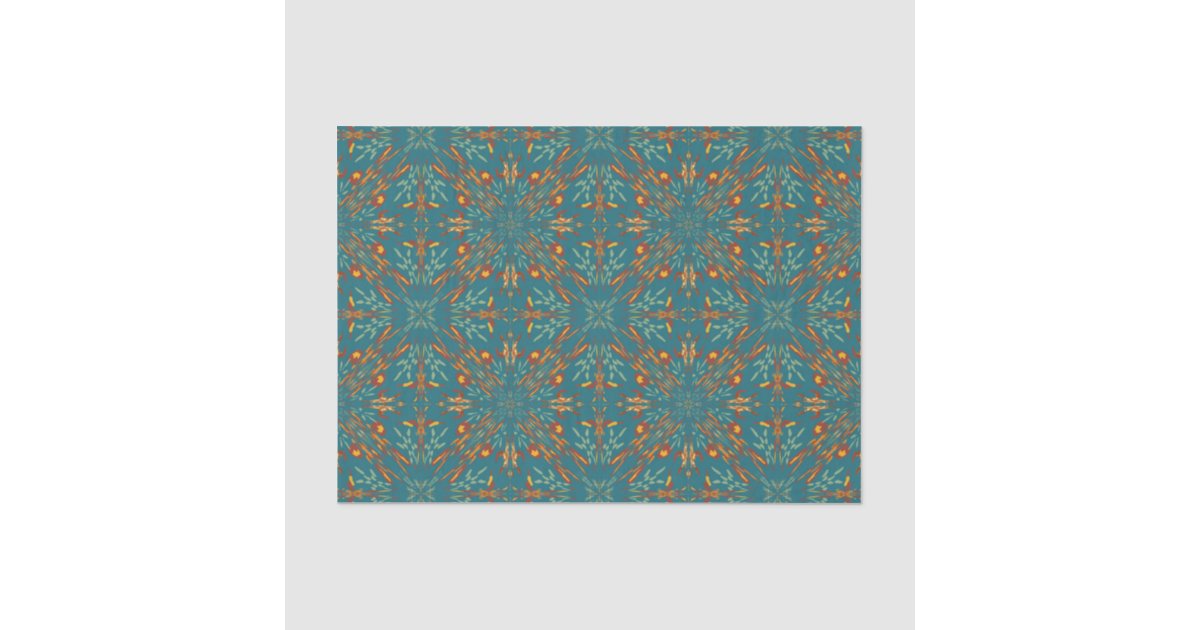 Southwestern Golden Sun Ray Colors Pattern Tissue Paper | Zazzle