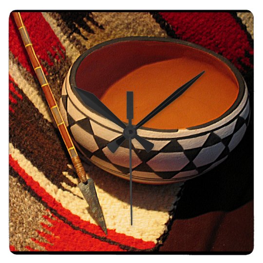 Southwestern Native American clock | Zazzle.com