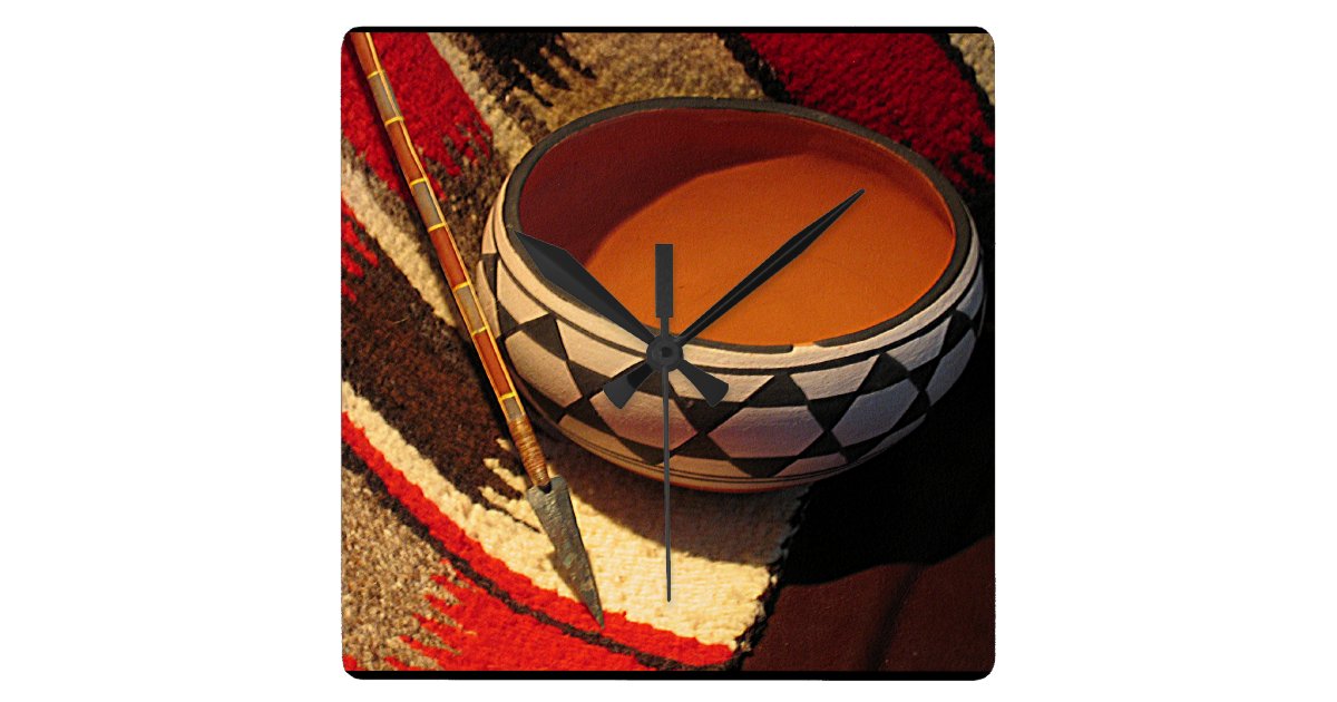 Southwestern Native American clock | Zazzle.com