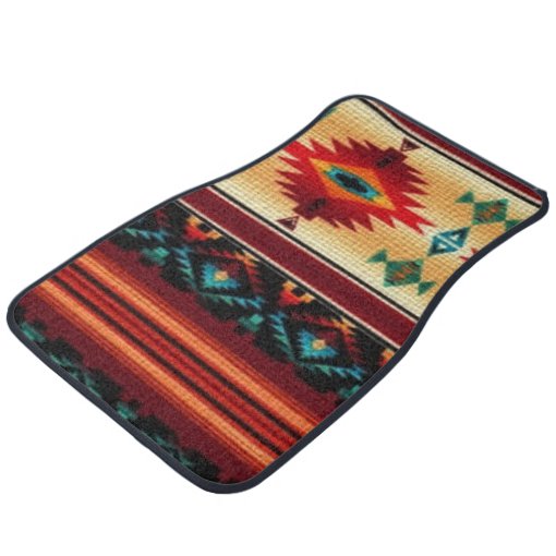 Southwestern pattern car mat set | Zazzle