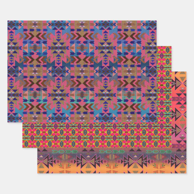 Southwestern Style | Sunset Skies Wrapping Paper Sheets | Zazzle
