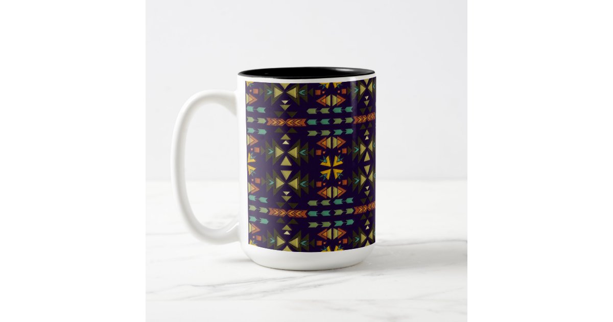 Southwestern Style Two-Tone Coffee Mug | Zazzle