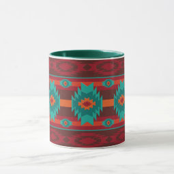 Southwestern tribal geometric pattern. mug | Zazzle