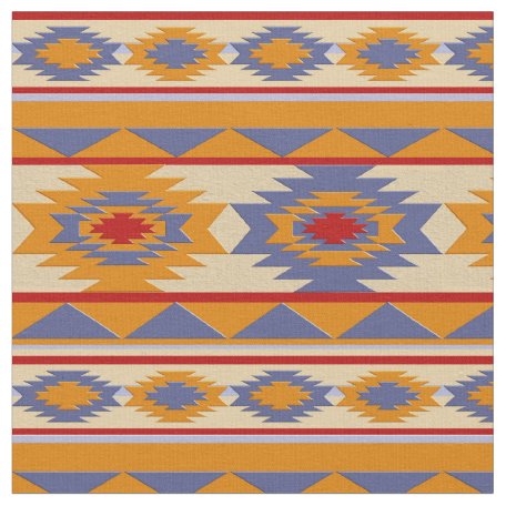southwestern ethnic pattern fabric | Zazzle