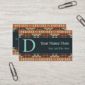 Southwestern Tribal Pattern Inspired Custom Business Card | Zazzle