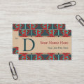 Southwestern Tribal Pattern Inspired Custom Business Card | Zazzle