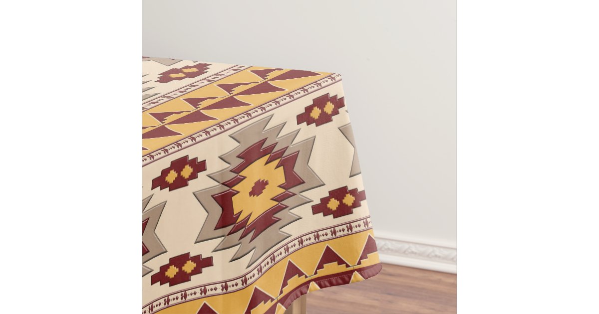 Southwestern tribal pattern tablecloth | Zazzle Southwestern tribal pattern tablecloth | Zazzle