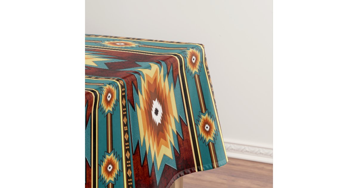 Southwestern tribal pattern tablecloth | Zazzle Southwestern tribal pattern tablecloth | Zazzle