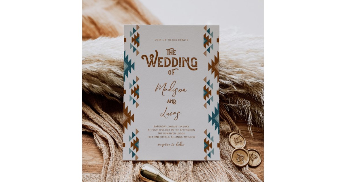 Southwestern Wedding Invitation | Zazzle