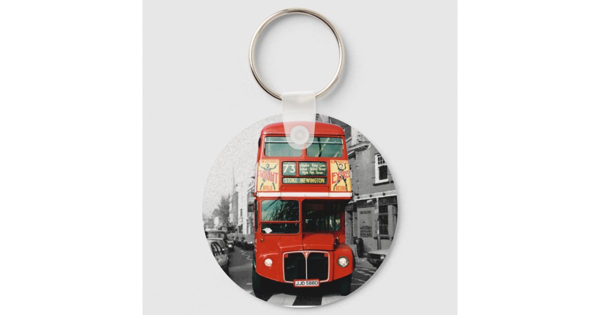 Souvenir London Bus Keychain | Zazzle