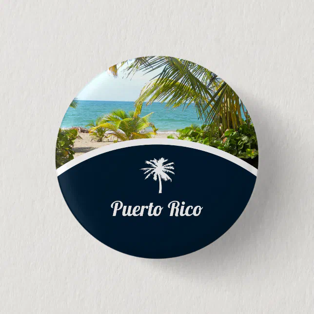 Souvenir: Puerto Rico Beach: Pin | Zazzle