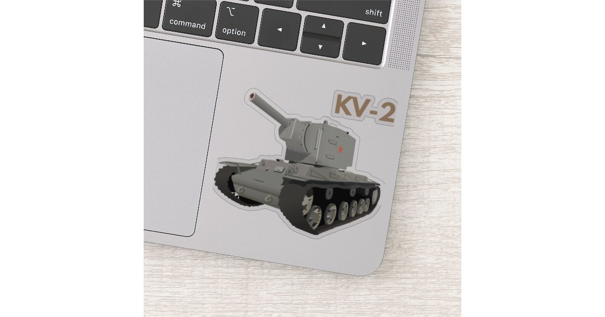 Soviet KV-2 Tank Sticker | Zazzle