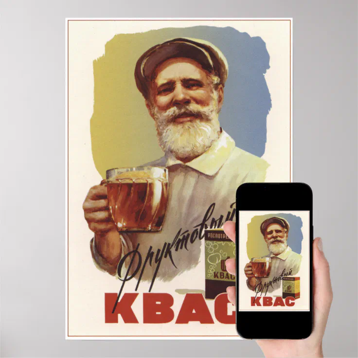 Soviet Kvass Poster | Zazzle