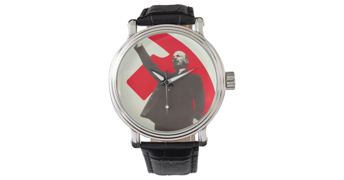Soviet Propaganda Lenin Vintage Watch | Zazzle