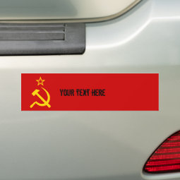 Soviet Union Flag Bumper Sticker | Zazzle