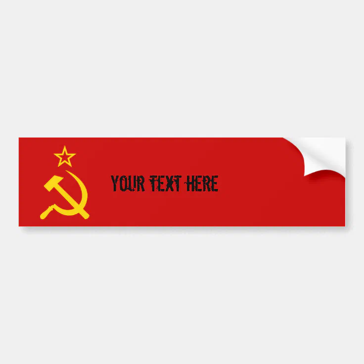 Soviet Union Flag Bumper Sticker | Zazzle