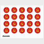 Soviet Union Flag Classic Round Sticker | Zazzle