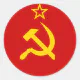 Soviet Union Flag Classic Round Sticker | Zazzle