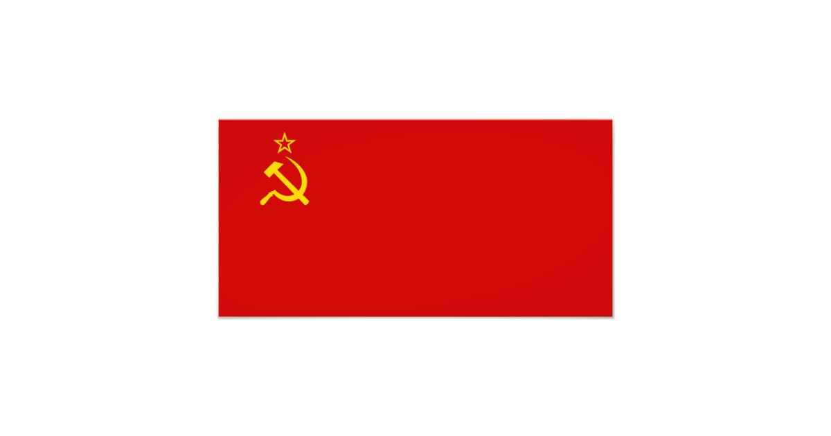 Soviet Union Flag Photo Print | Zazzle