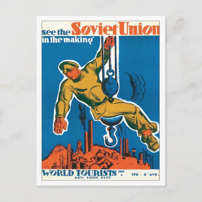 Soviet Union Russia Postcard | Zazzle