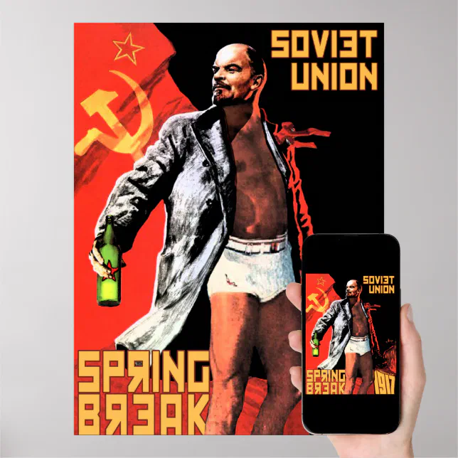 Soviet Union Spring Break 1917 Poster | Zazzle