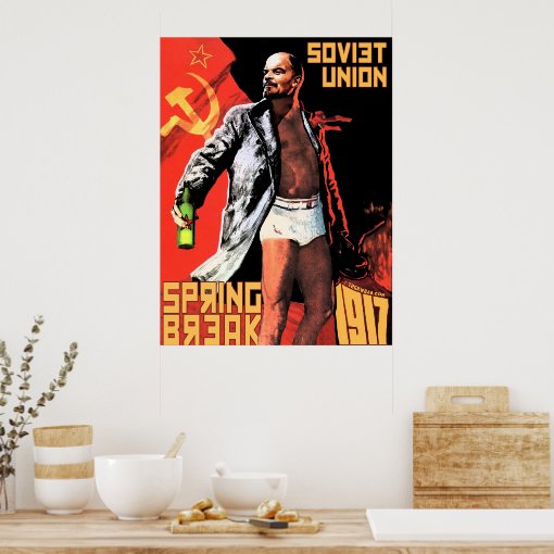 Soviet Union Spring Break 1917 Poster | Zazzle