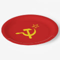 Soviet Union (USSR) (Communist Hammer and Sickle) Paper Plates | Zazzle